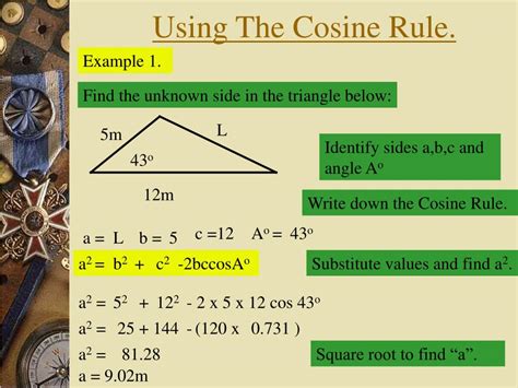 Ppt The Cosine Rule Powerpoint Presentation Free Download Id 6482242