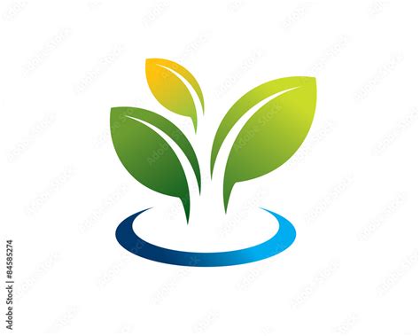 Simple Sprout Logo Stock Vector Adobe Stock