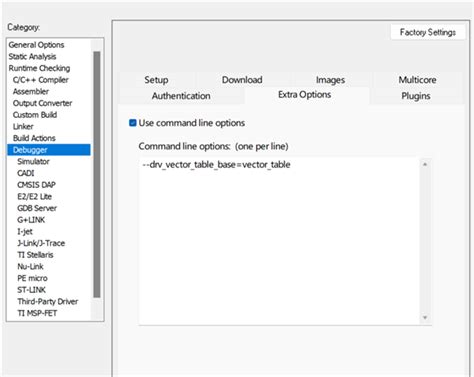 Rzt2m Blinky Rsk 200mhz主频可以工作，换到800mhz会报错 Warning Vector Catch Is Not Supported For This Cpu
