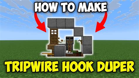 How To Make Automatic Tripwire Hook Duper In Minecraft 1218 Minecraft Emerald Farm 1218