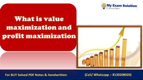 What Is Value Maximization And Profit Maximization My Exam Solution