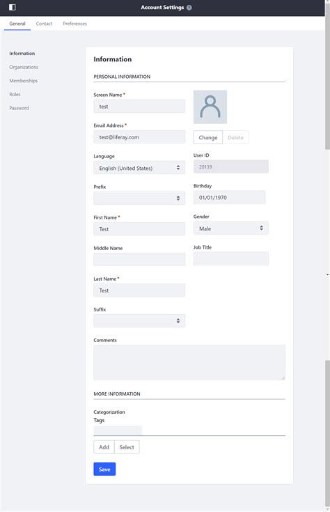 Introduction To The Admin Account Liferay Official Documentation