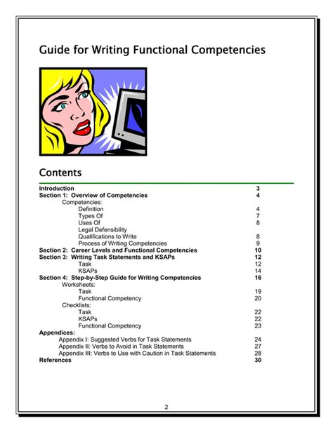 Guide For Writing Functional Competencies Annotated PDF