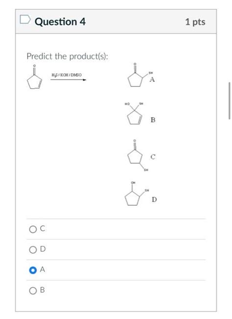 Solved Predict The Product S Question 4 Predict The Chegg Com