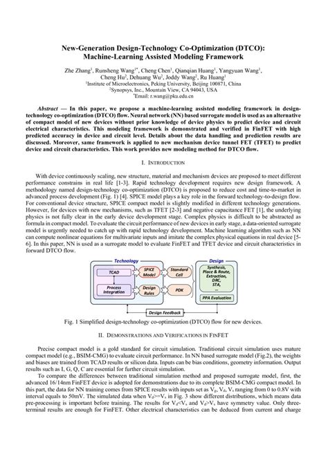 New Generation Design Technology Co Optimization Dtco Machine Learning Assisted Modeling
