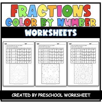 Fractions Color By Number Adding And Subtracting Fractions TPT