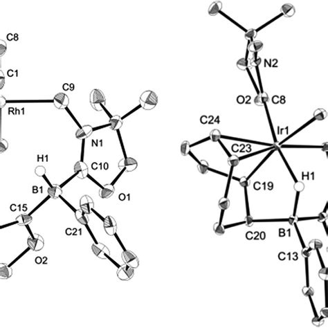 Solid State Structures Of 3 Left And 4 Right Hydrogen Atoms Except