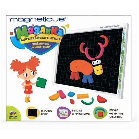 Мозаика магнитная MAGNETICUS Забавные животные купить в Москве, цена