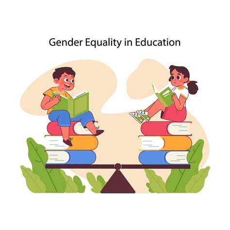 Gender Equality In Education Concept Flat Vector Illustration 41173482