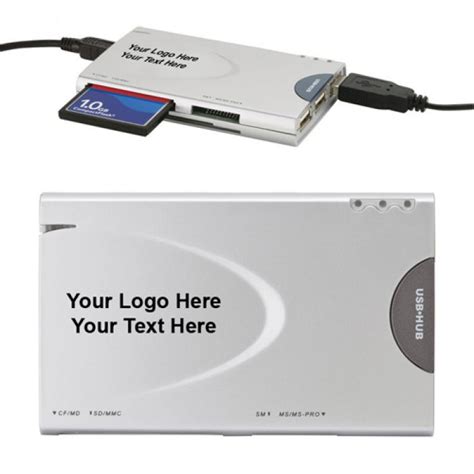 Custom Imprinted Usb Hub With Card Readers Usb Hubs Gadgets