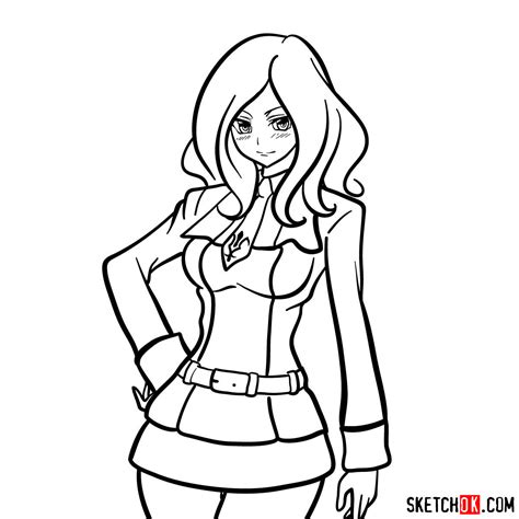 How To Draw Milly Ashford Code Geass Anime Sketchok Easy Drawing Guides