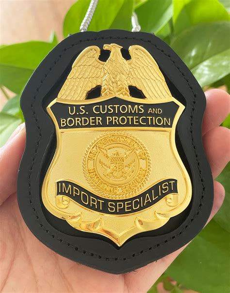 Us Cbp Import Specialist Badge Replica Movie Props Cop Collectibles