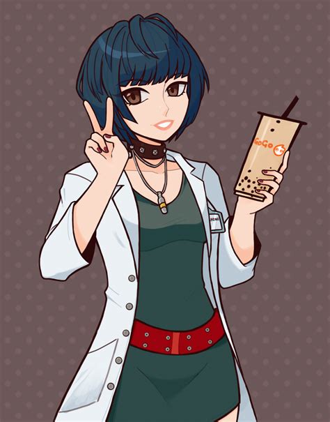 ö Commission of Tae drinking bubble tea or boba as