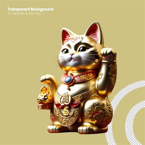 Premium Psd Maneki Neko Isolated