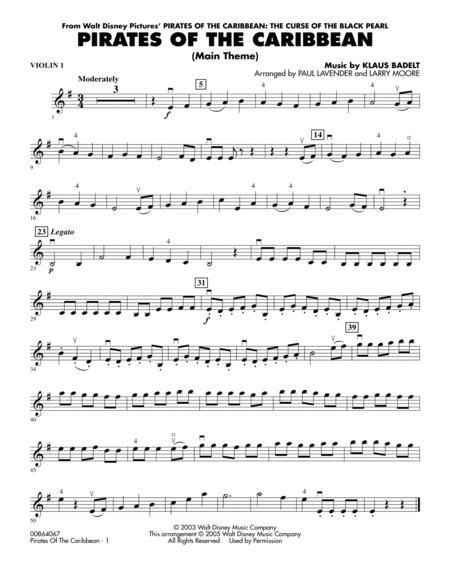 Pirates Of The Caribbean Sheet Music For Violin And Piano With Notes Tabulas