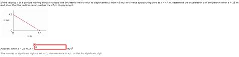 Solved If The Velocity V Of A Particle Moving Along A Chegg