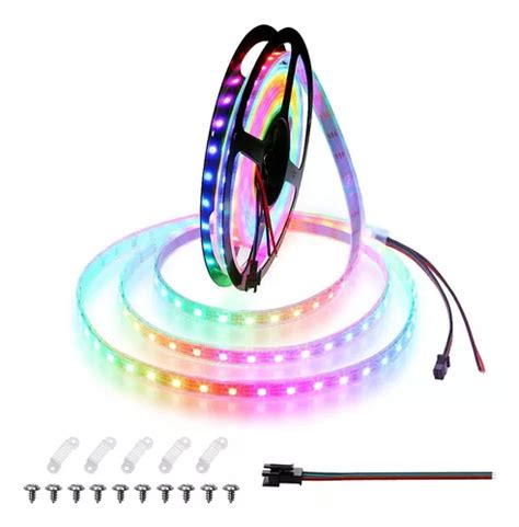 Ws2812b Tira De Led Rgb Direccionable Programable Digit Cuotas Sin Interés