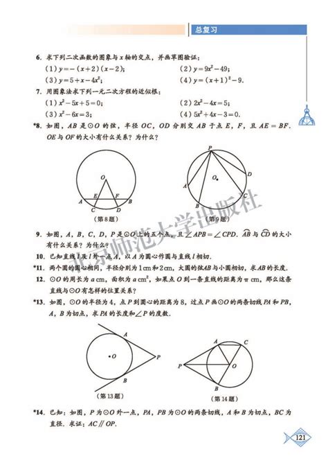总复习2013年审定北师大版九年级数学下册（高清）中学课本网
