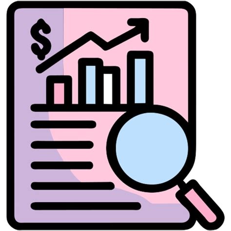 Premium Vector Market Research Analysis Icon Colored Outline