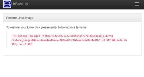 Linux Image Backups With UrBackup 2 5 Y UrBackup Developer Blog