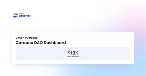 Cardano Dao Dashboard