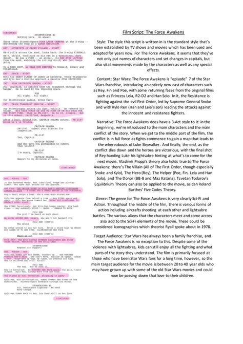 Understanding Script Work Docx Television Entertainment