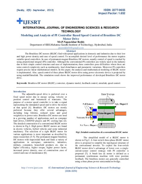 pdf modeling and analysis of pi controller based speed control of