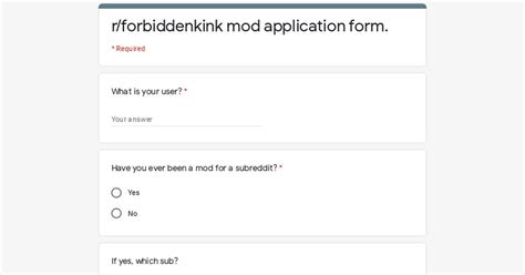 Moderator Application Form Submit Your Application R Forbiddenkink