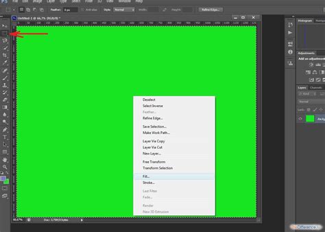 Как закрасить фон в фотошопе