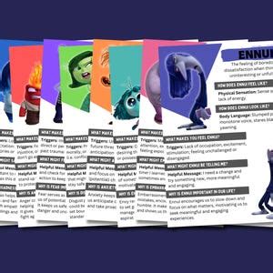 Inside Out 2 Feelings Posters Classroom Lessons On Emotional Awareness