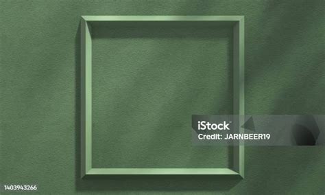 녹색과 주황색 벽에 나무 그림자가있는 선반에 3d 액자 여름 제품 모형 배경 3d 렌더링 일러스트 레이 션 3차원 형태에 대한 스톡 사진 및 기타 이미지 Istock