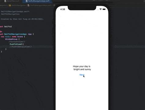 Push And Pop Screens With Navigationview In Swiftui