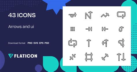 Arrows And Ui Icon Pack Outline 43 SVG Icons
