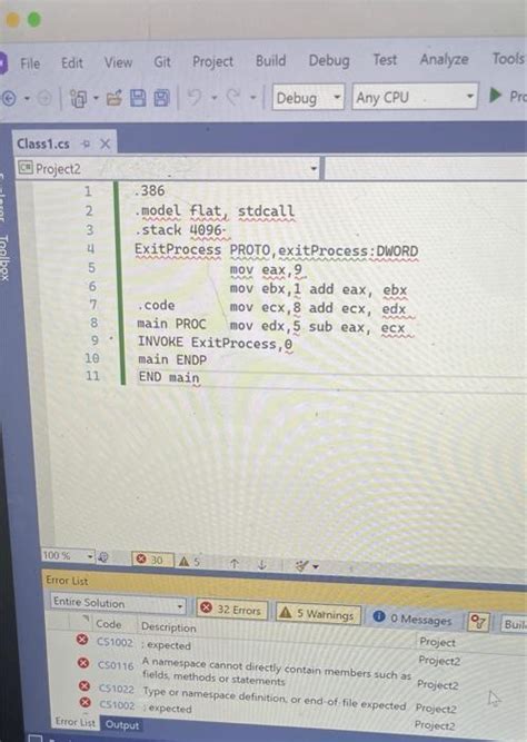 Solved Tools File Edit View Git Project Build Debug Test
