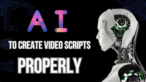 Chatgpt Video Scripts That Will Actually Work 🤖 Youtube