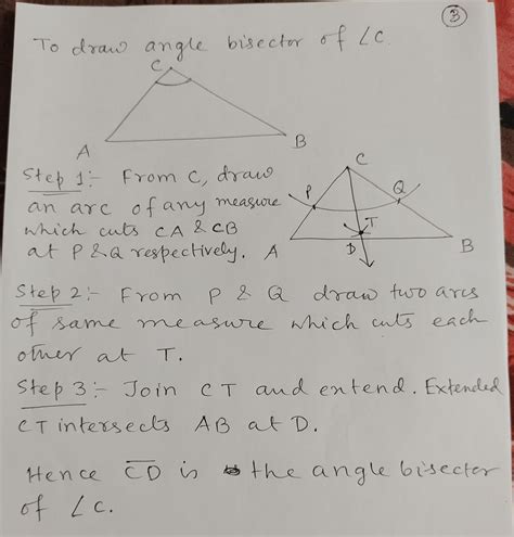 [solved] Perpendicular Bisector Angle Bisector Median Altitude From The Course Hero