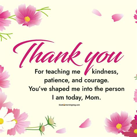 70 Heartfelt Thank You Mom Quotes Wishes And Messages Goodmorningmsg
