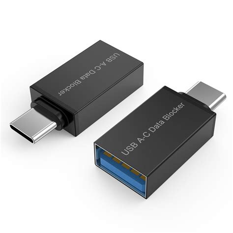 Mmobiel Usb Data Blocker [pack Of 2] Usb C To Usb A Protects Against Hackers And Juice Jacking