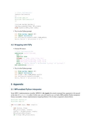 Mpi4py Manual PDF