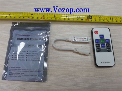 Mini LED RGB Controller With Power Supply Socket RF Remote Control LED Lights LED