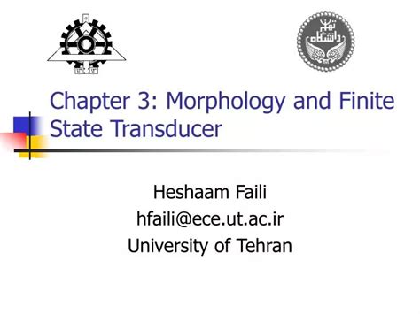 Ppt Chapter 3 Morphology And Finite State Transducer Powerpoint Presentation Id 4126815