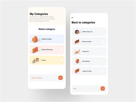 Planner App Ux Ui Mobile Design W Illustration Time Management By Darren Maen For Efir Media