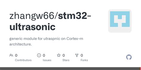 GitHub Zhangw Stm Ultrasonic Generic Module For Utraspnic On