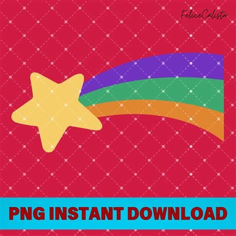 Mabel Rainbow Star Png Mabel Gravity Falls Shooting Star Png Star Of Mabel Costume Halloween