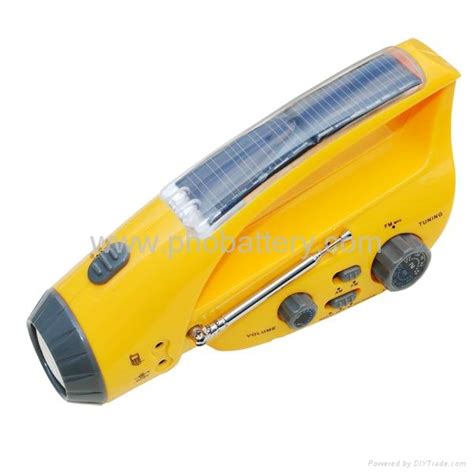 Solar Crank Dynamo Torch With FM AM Radio AC Dynamo FL 288DS China Manufacturer Torch