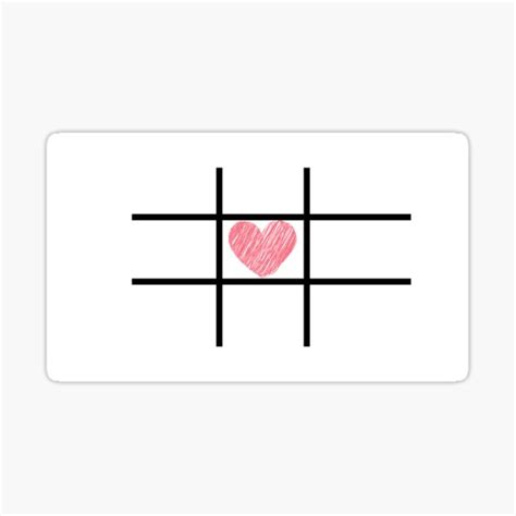 Love Tic Tae Toe Sticker For Sale By Suboxoone Redbubble
