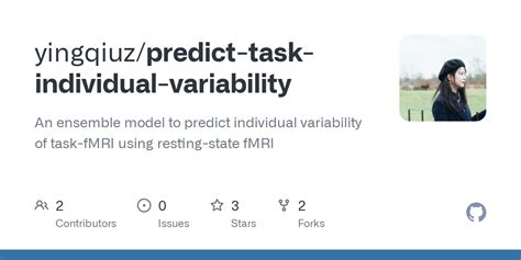 Github Yingqiuzpredict Task Individual Variability An Ensemble