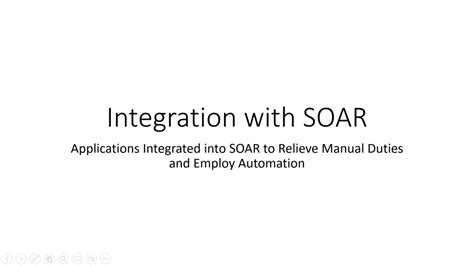 Integration With Soar Powerpoint Malley E Portfolio