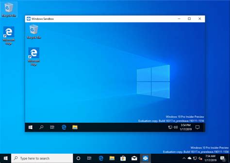 installing new windows 10 sandbox feature networking resources browsers