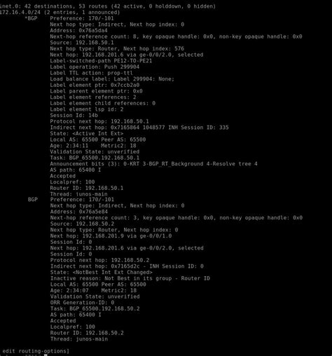 Weight Value Is Not Appearing In Show Route IP ADDRESS Detail Command Routing